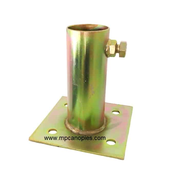 Square Foot Pad 1-7/8" With Big Bolt - MP Canopies & Tarps, LLC