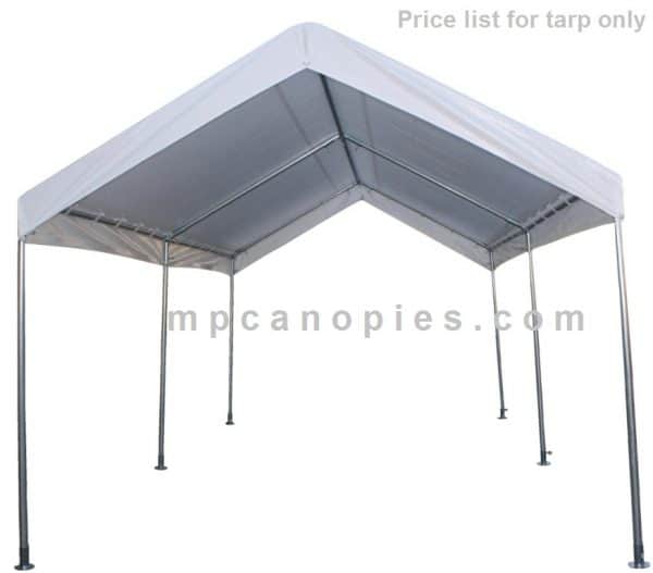 Valance Tarp, Duratarp® - White (10' x 10' up to 20' x 40' top cover ...