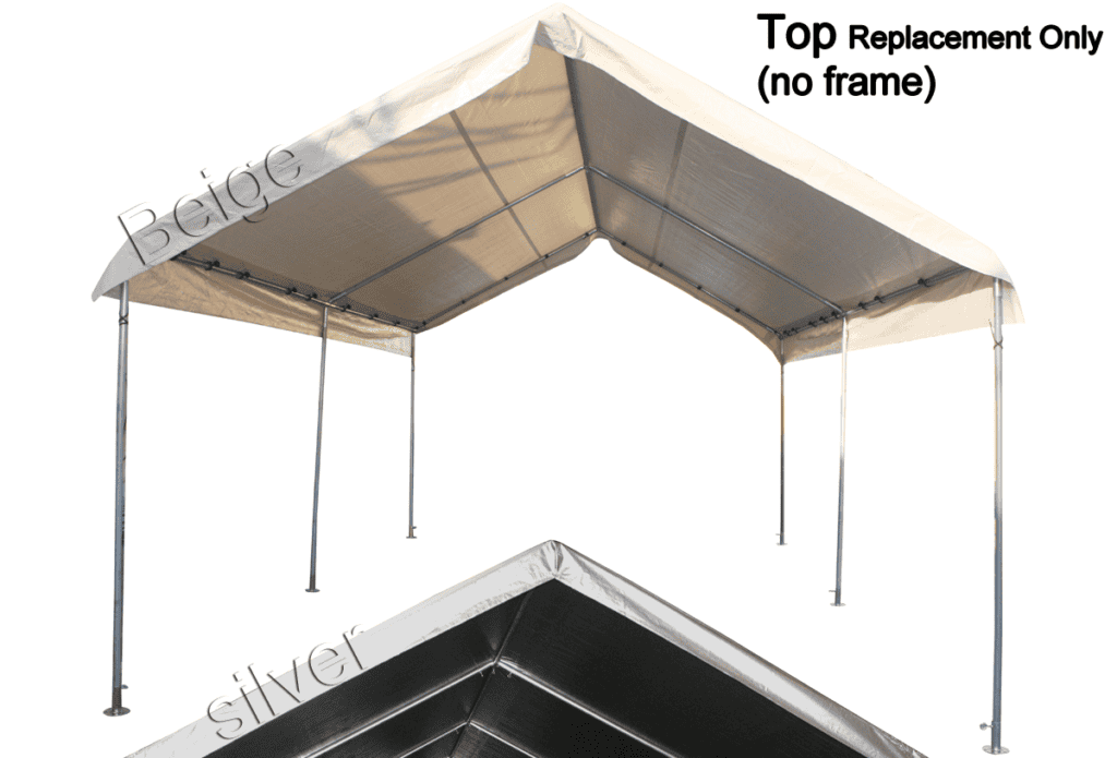 Valance Tarp: Beige or Silver Blackout (10' x 12' to 30' x 60' top ...