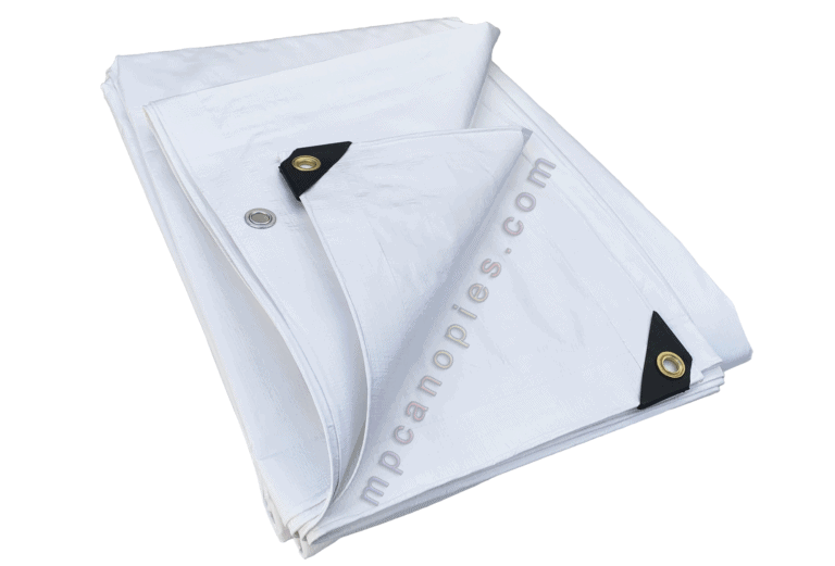 08 x 12 White Duratarp® - MP Canopies & Tarps, LLC