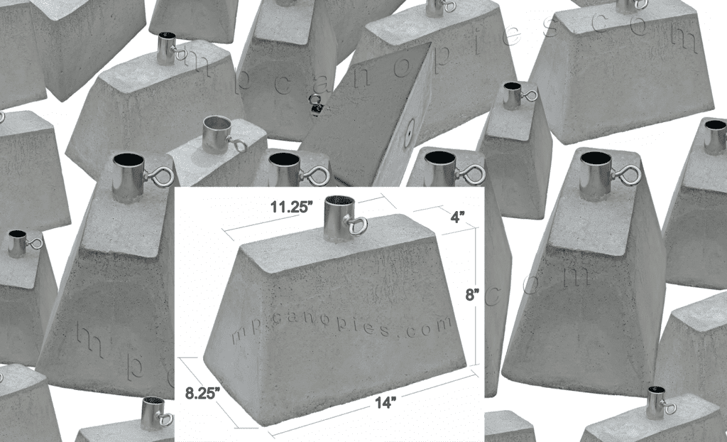 Canopy Concrete Weights Archives - MP Canopies & Tarps, LLC