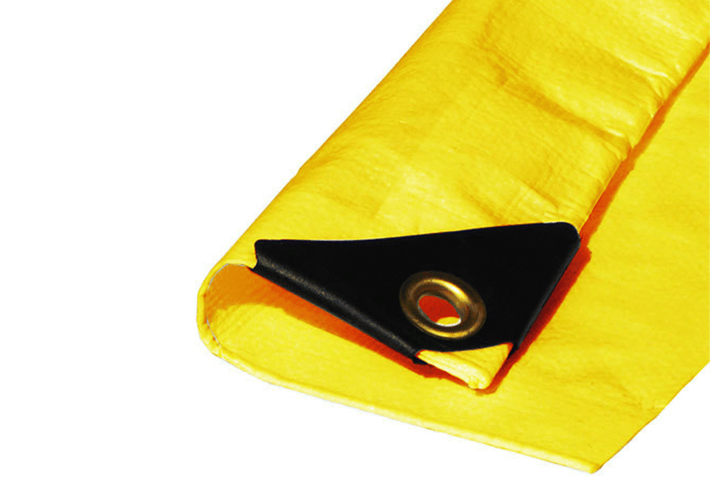 10 x 10 Yellow Tarp(Finished Size: 4" to 8" Shorter Than Nominal Size ...